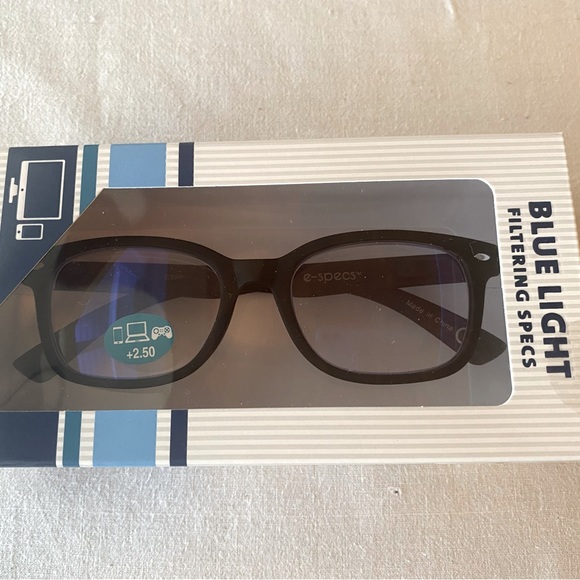 E-Specs | Accessories | Especs Blue Light Readers Matte Black 25 | Poshmark